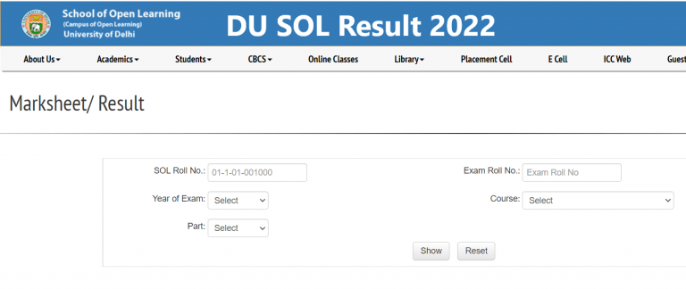 DU SOL Result 2023 @sol.du.ac.in | How to check, Get Revaluated